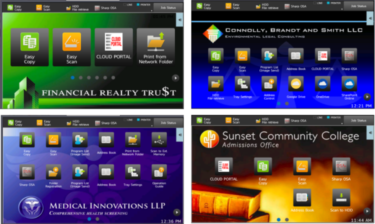 Sharp User Interface - Specialty Business Solutions